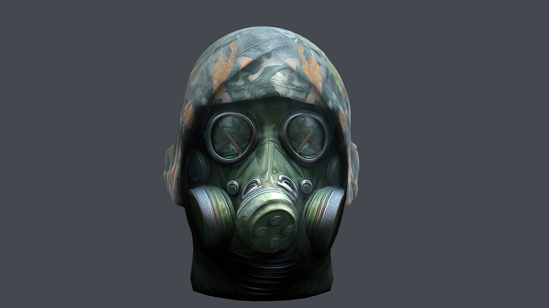 3D Gas Mask Helmet 3d Model Military Combat Fantasy Cyborg Space ...