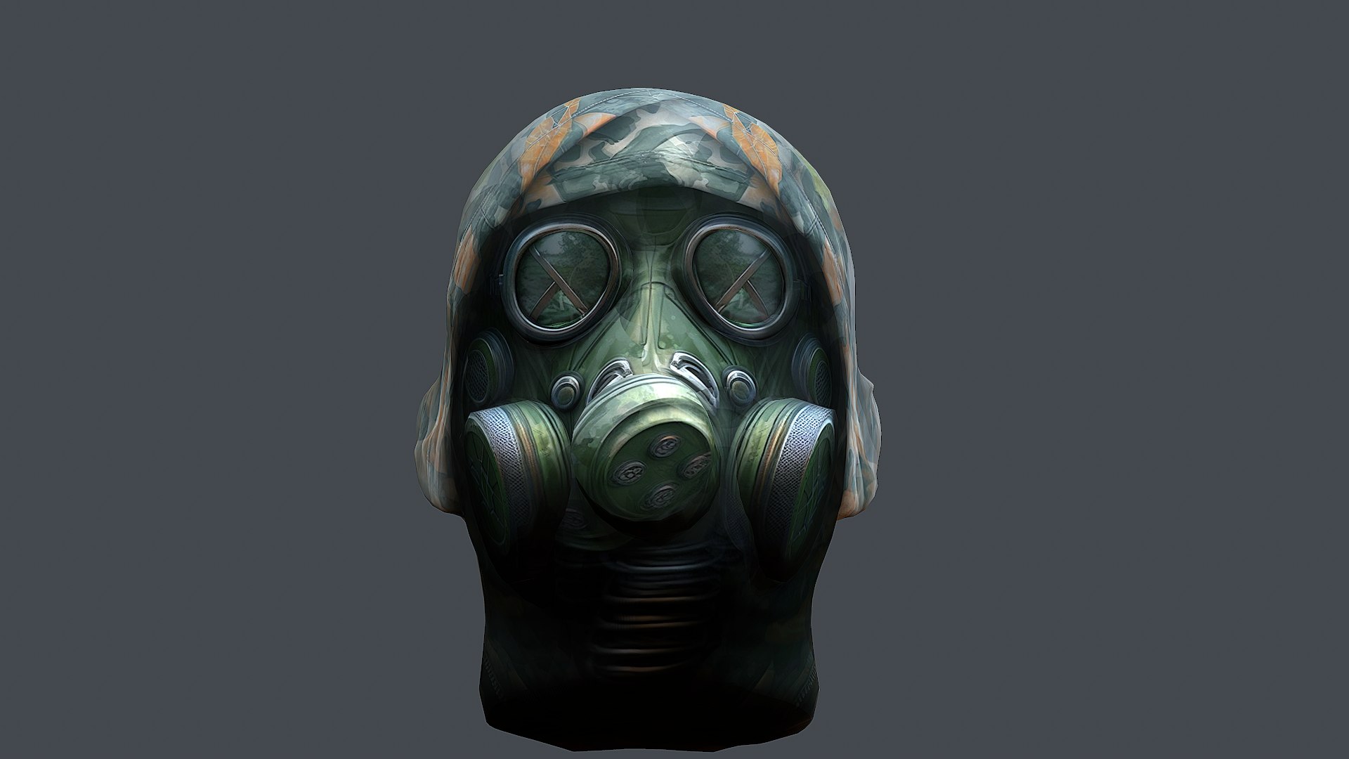 3D Gas Mask Helmet 3d Model Military Combat Fantasy Cyborg Space ...
