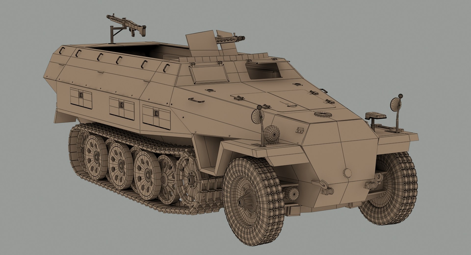 Ww2 German Hanomag Sdkfz 3ds