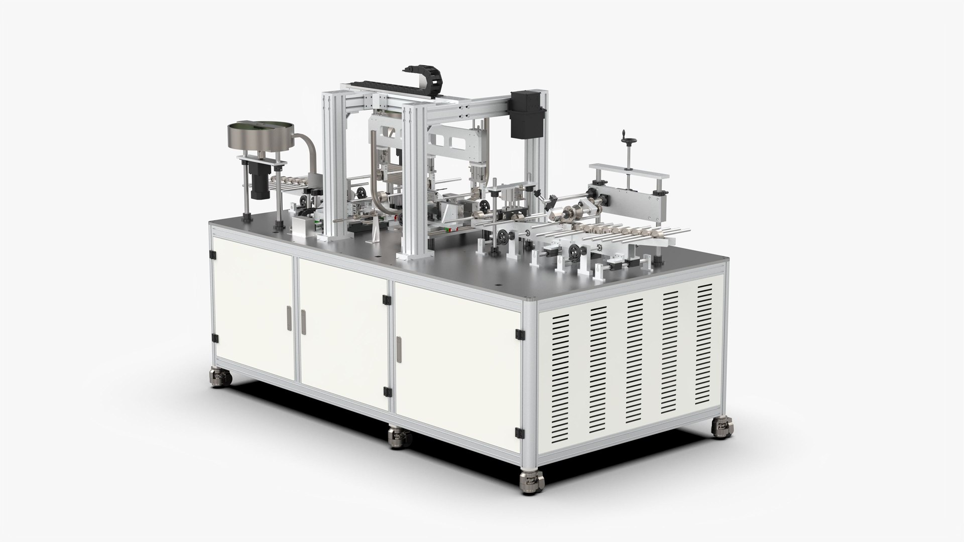 3D Automatic Air Duct Motor Double Bearing Rotor Assembly Machine ...