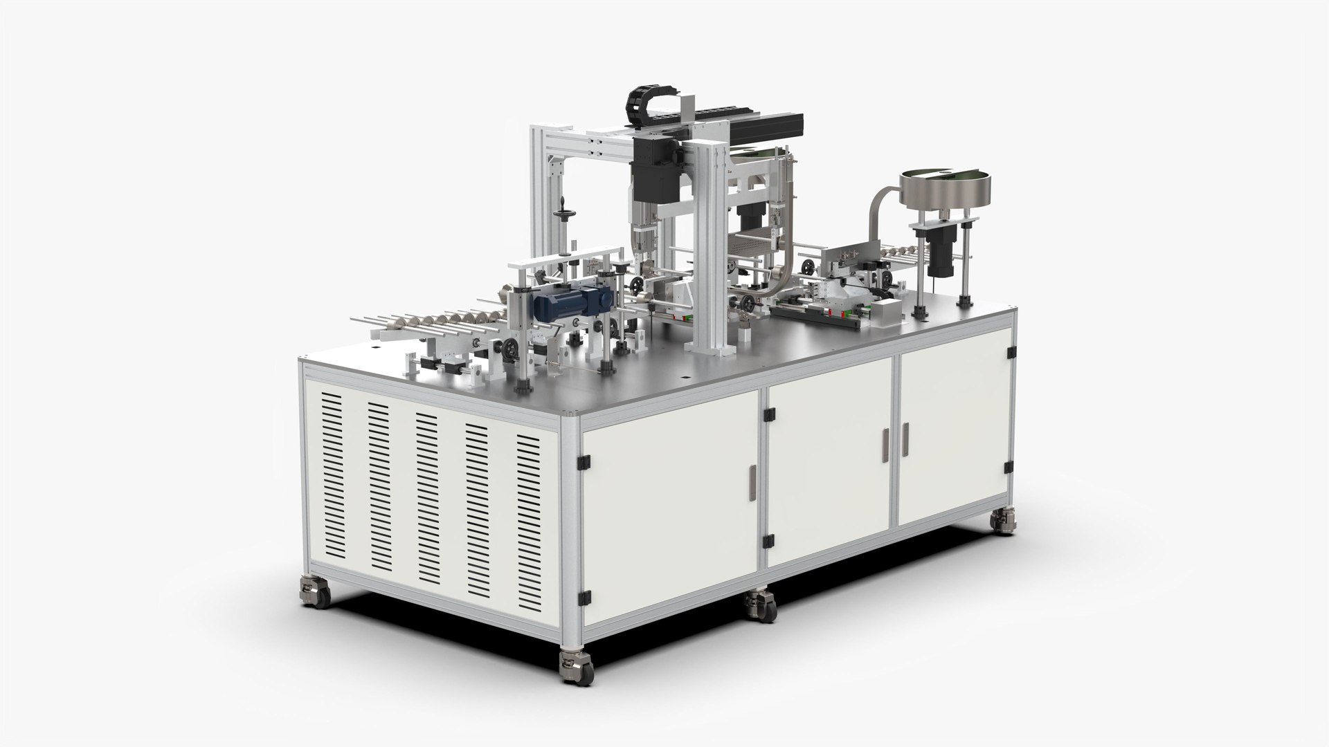 3D Automatic Air Duct Motor Double Bearing Rotor Assembly Machine ...