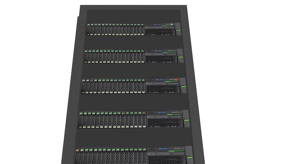 3D Server Rack low poly - TurboSquid 1741419