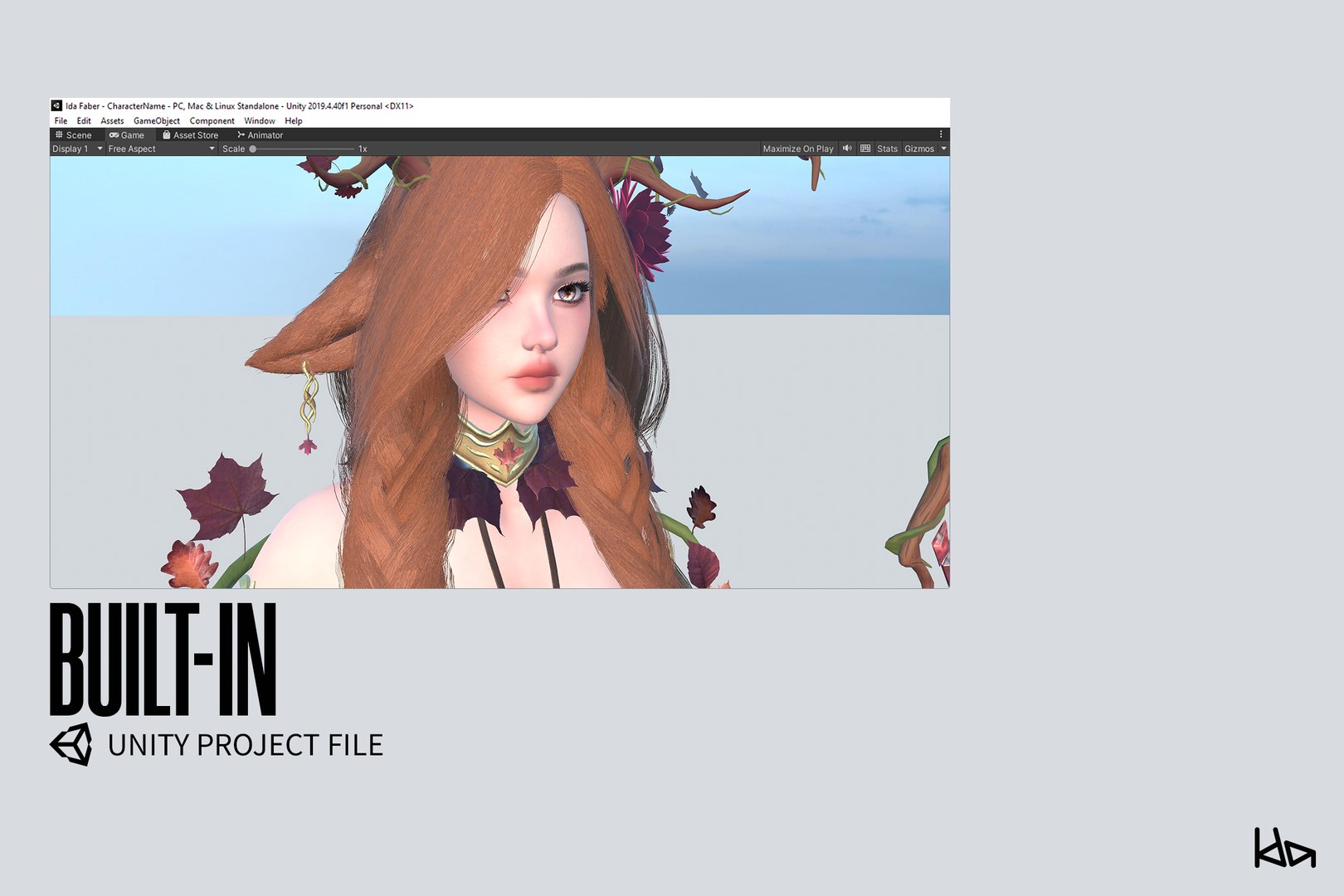 3D Dryad Fawnia - Game Ready Low-poly 3D model - TurboSquid 2117225