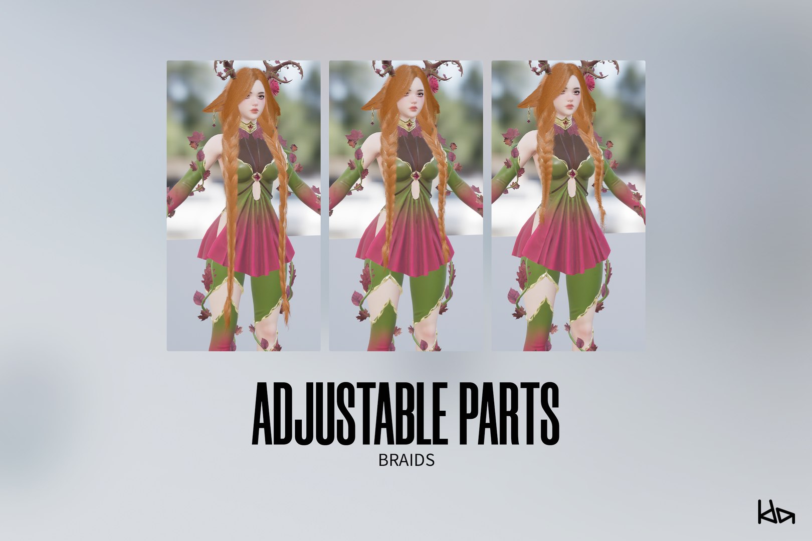 3D Dryad Fawnia - Game Ready Low-poly 3D model - TurboSquid 2117225