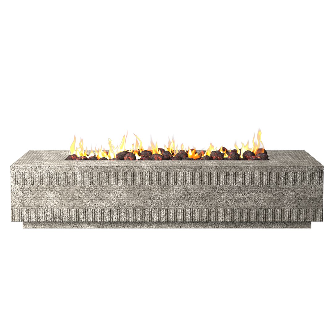 3D VETRO RECTANGULAR FIRE TABLE Model - TurboSquid 1898134