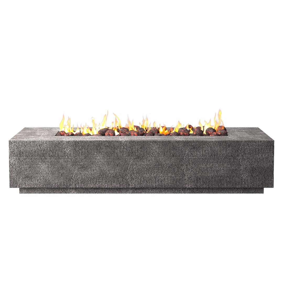 3D VETRO RECTANGULAR FIRE TABLE Model - TurboSquid 1898134