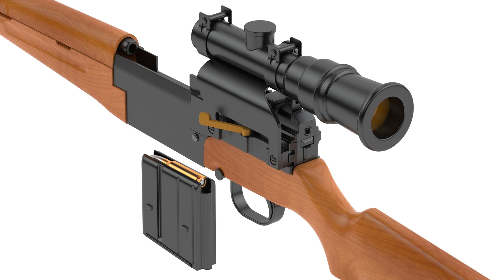 MAS-49 rifle 3D model - TurboSquid 1902369