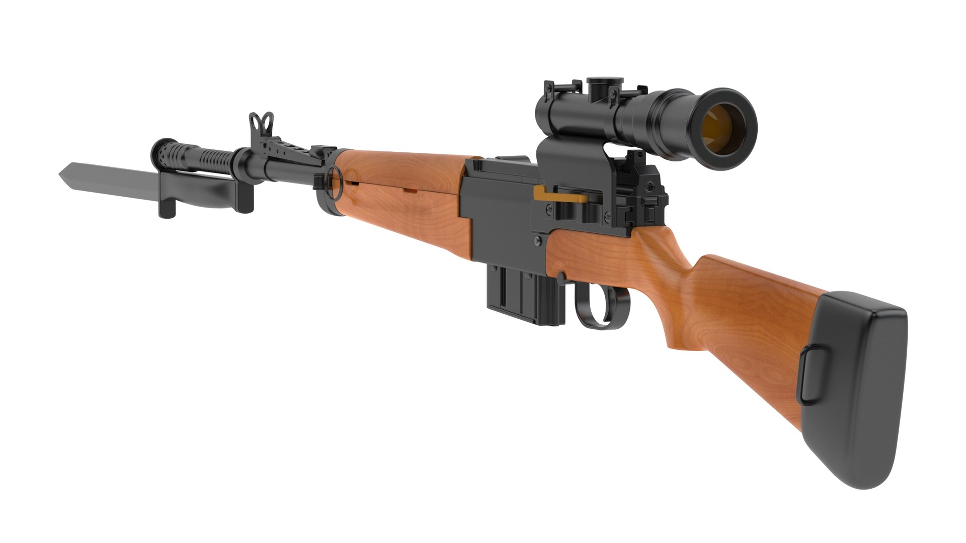 MAS-49 Rifle 3D Model - TurboSquid 1902369