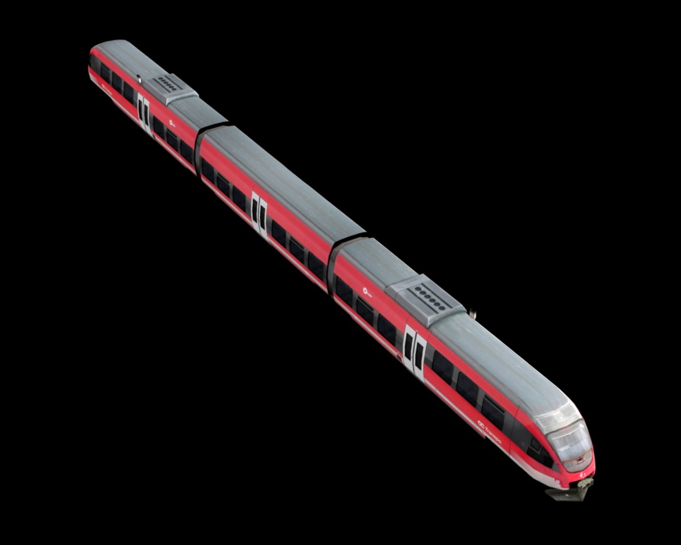Bombardier Train 3d Model