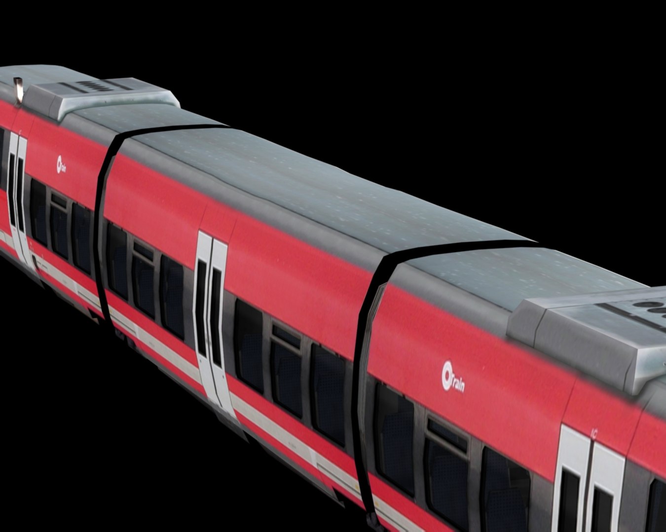 Bombardier Train 3d Model