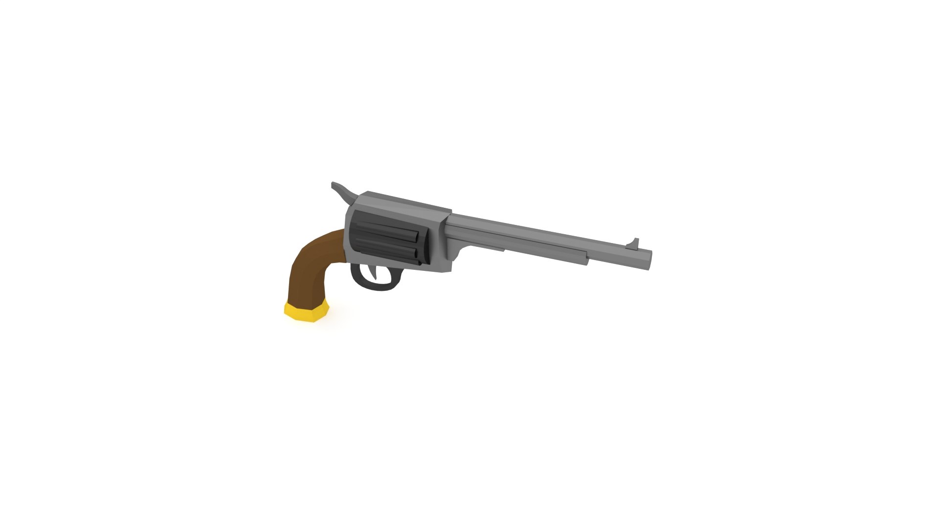 3D Model Low Poly Western Colt - TurboSquid 2110752