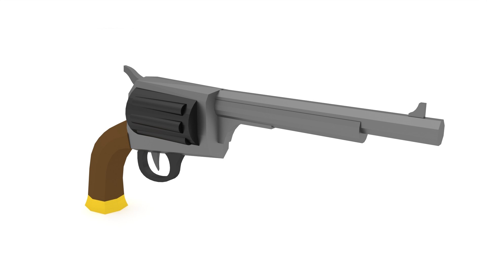 3D Model Low Poly Western Colt - TurboSquid 2110752