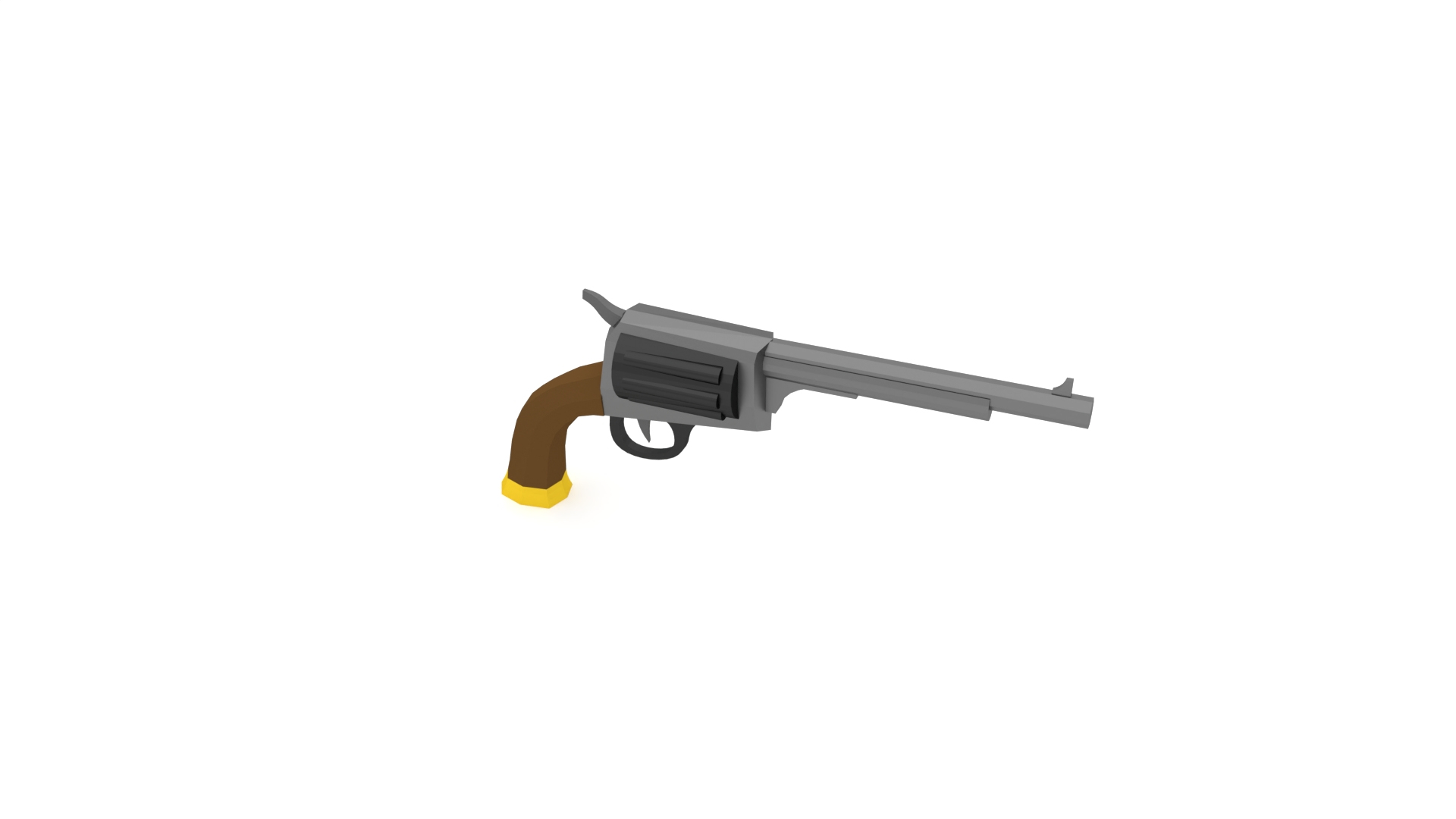 3D Model Low Poly Western Colt - TurboSquid 2110752
