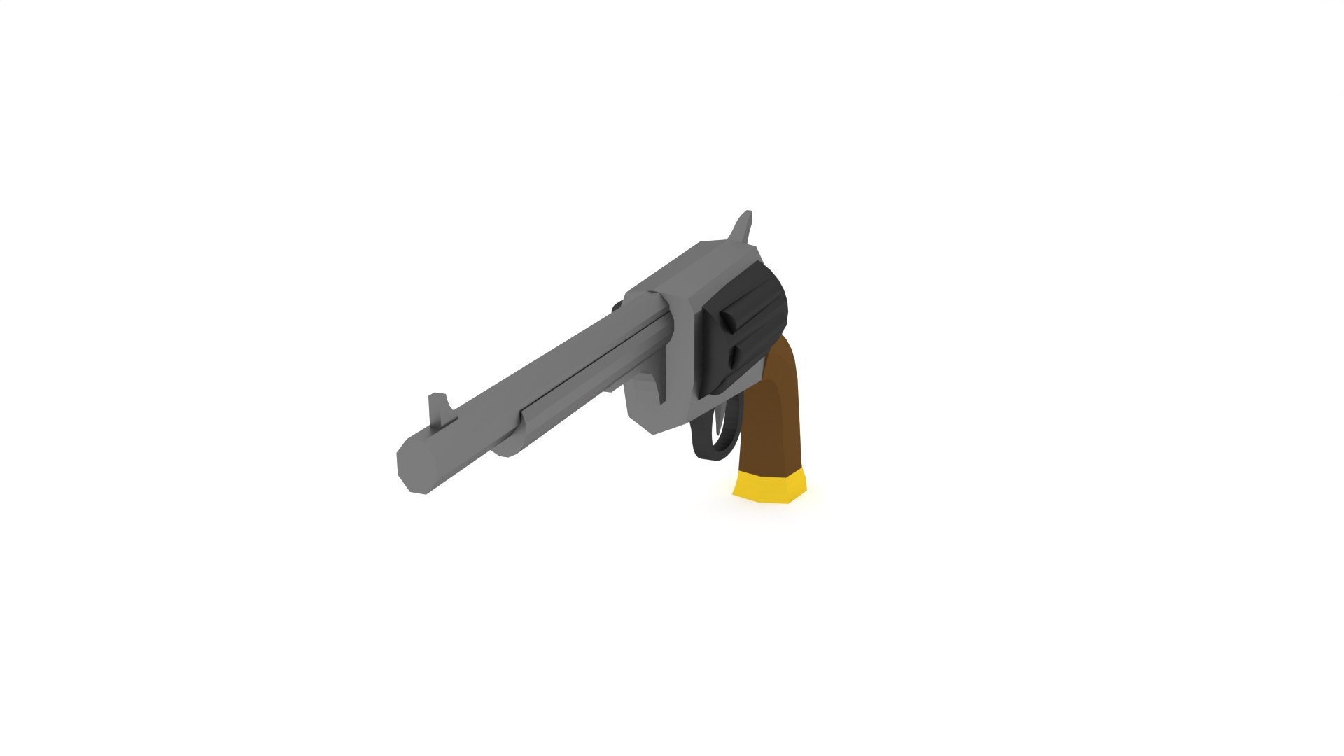 3D Model Low Poly Western Colt - TurboSquid 2110752