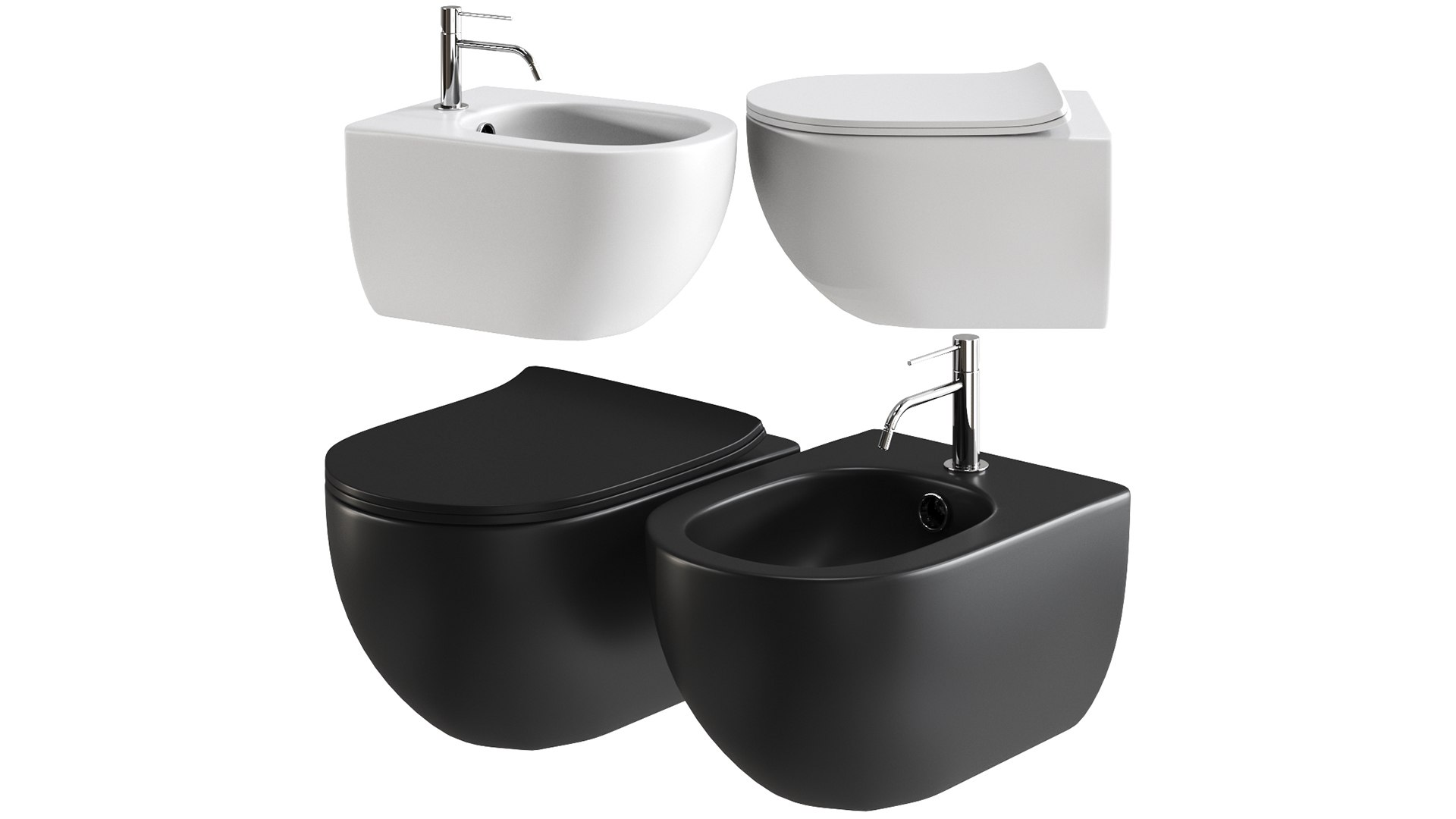 3D Moon Hung WC by Scarabeo Ceramiche Washbasin - TurboSquid 1879217