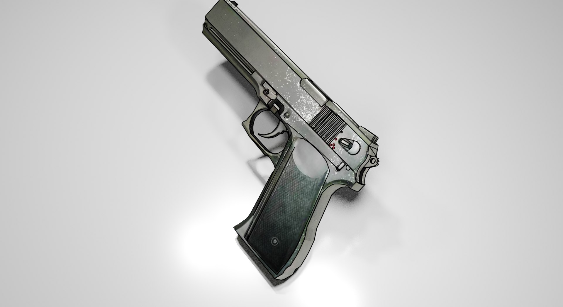 3D OTs-33 Pernach Pistol Model - TurboSquid 1987026