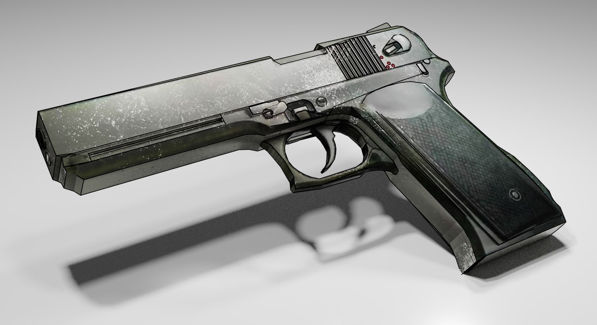3D OTs-33 Pernach Pistol Model - TurboSquid 1987026