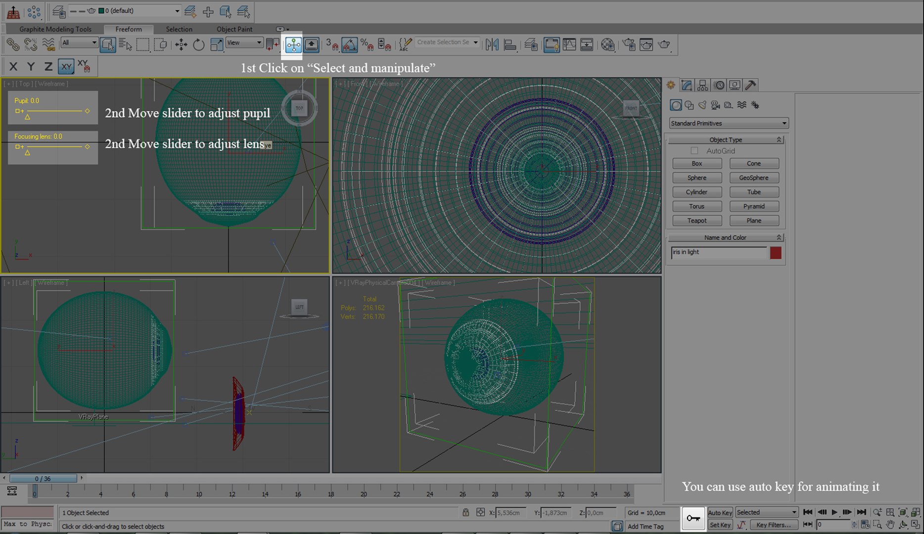 3d Model Of Human Eye Animate