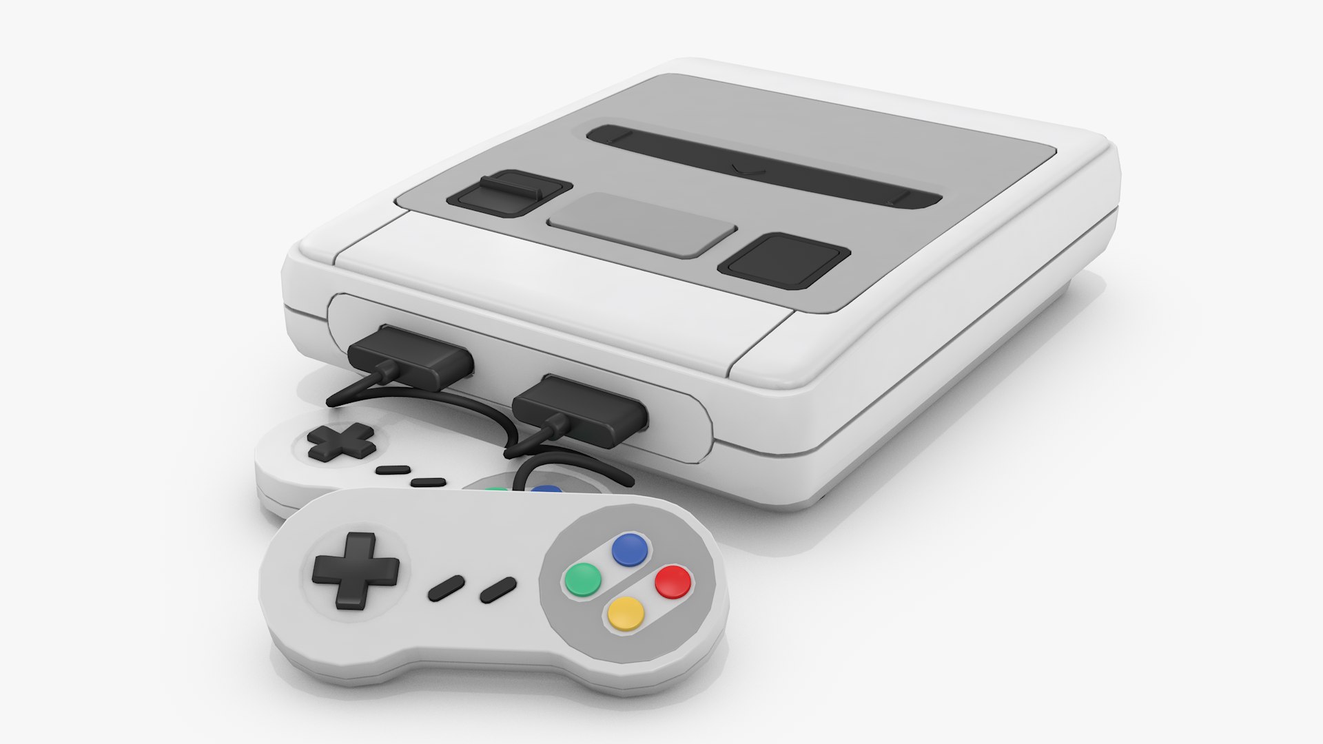 3D Classic 16bit Console Model - TurboSquid 1441527