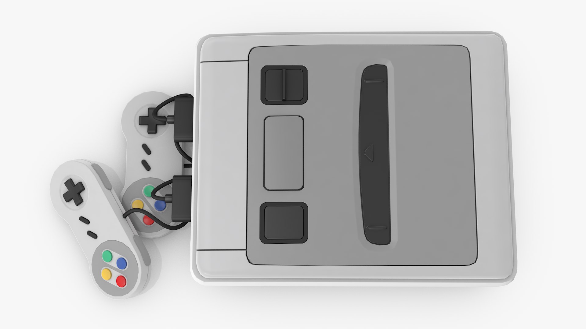 3D Classic 16bit Console Model - TurboSquid 1441527