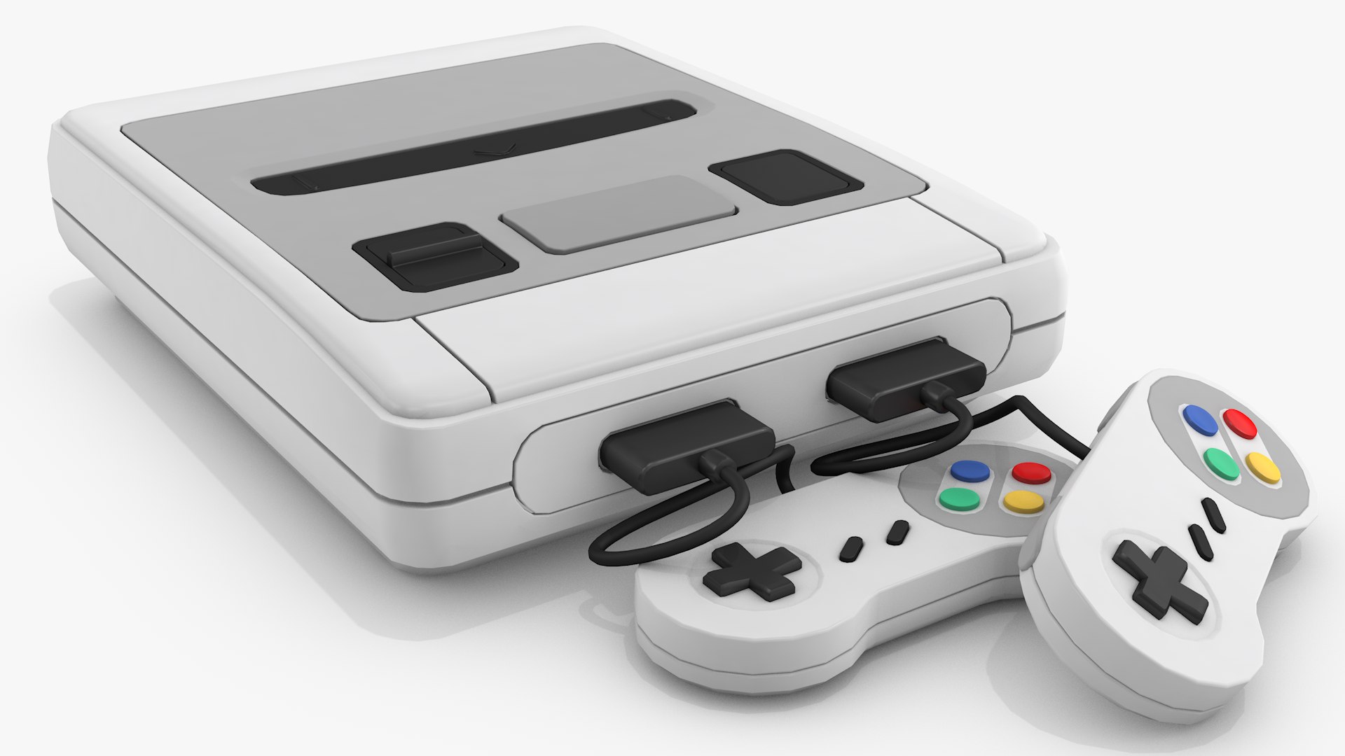 3D Classic 16bit Console Model - TurboSquid 1441527