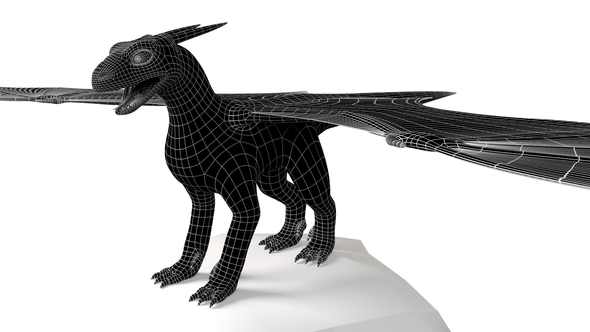 3D Dragon Clean Topology Model - TurboSquid 1239906
