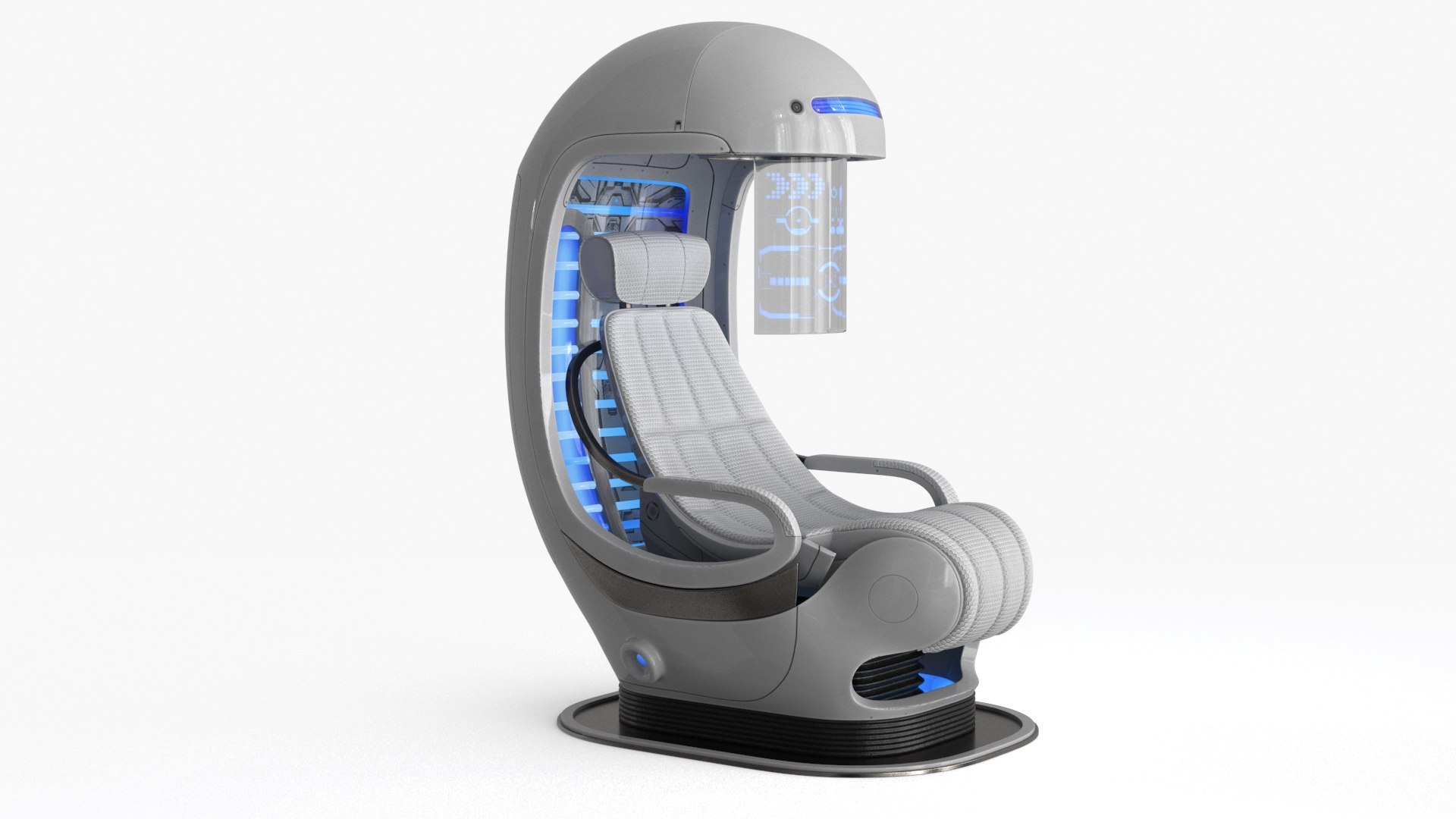 Sci Fi Capsule Control Center 3D Model - TurboSquid 2338605