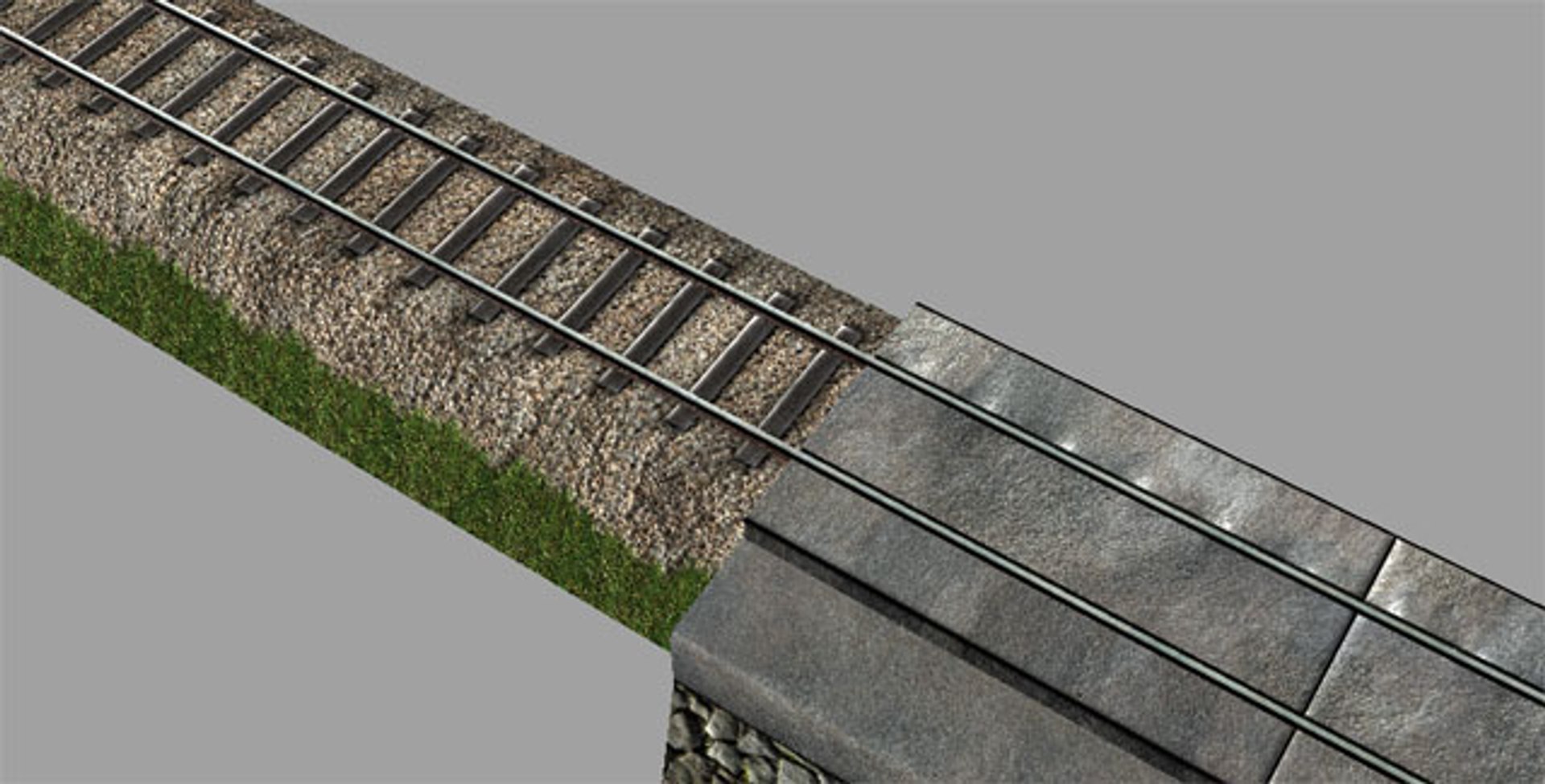 Rail Set 3d Obj