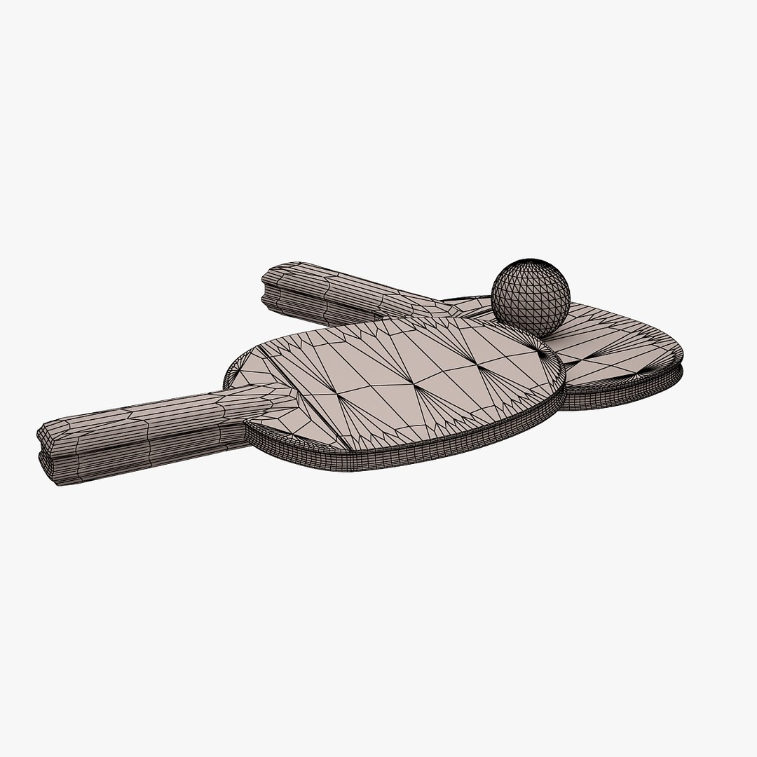 Ping Pong Paddle 3d Model