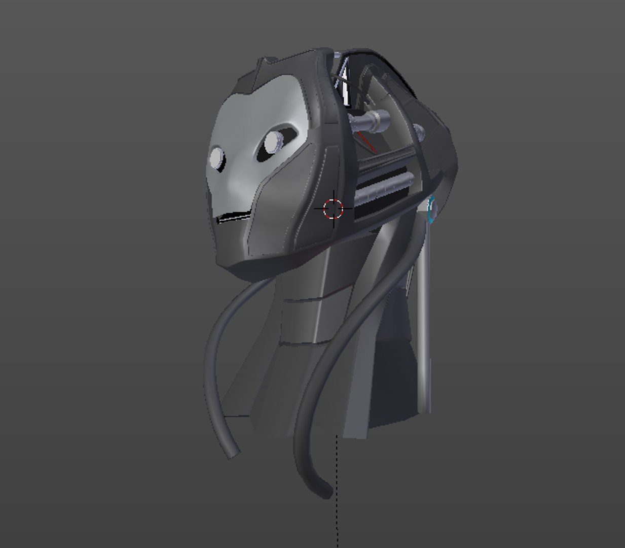 3d Obj Robot Head