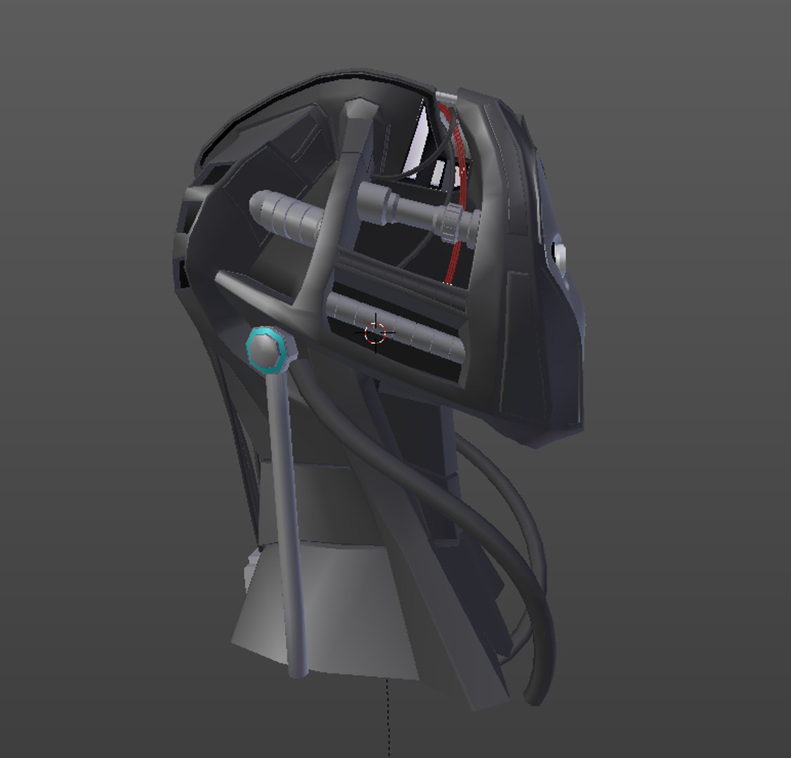 3d Obj Robot Head