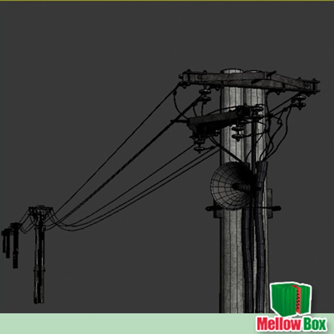 Power Line 3d Model