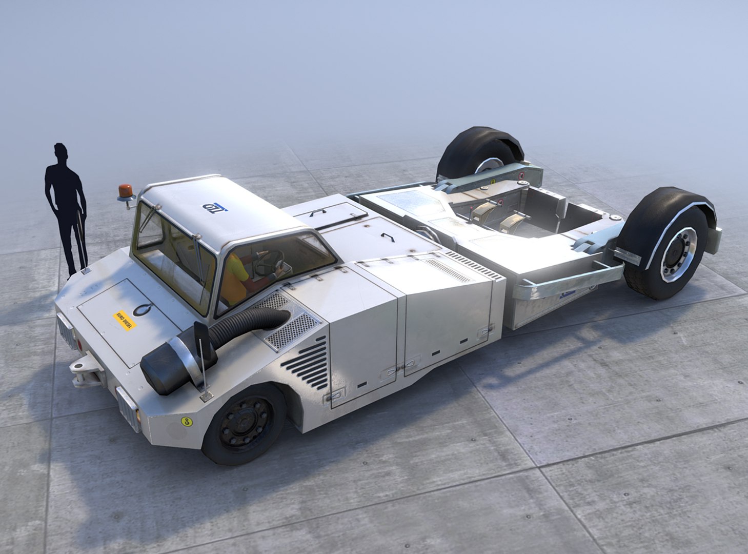 3D Model Towbarless Aircraft Tractors Tpx-200-s - TurboSquid 1513661