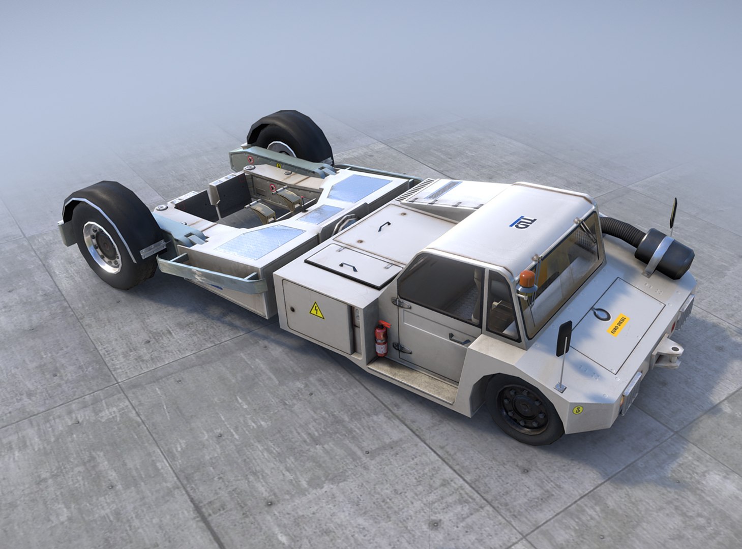 3D Model Towbarless Aircraft Tractors Tpx-200-s - TurboSquid 1513661