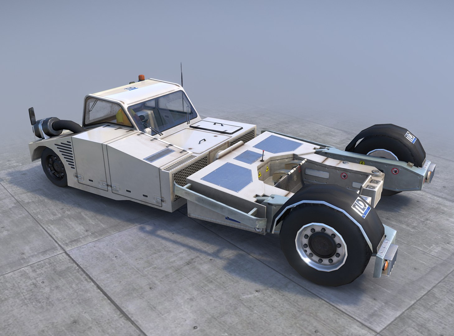 3D model towbarless aircraft tractors tpx-200-s - TurboSquid 1513661