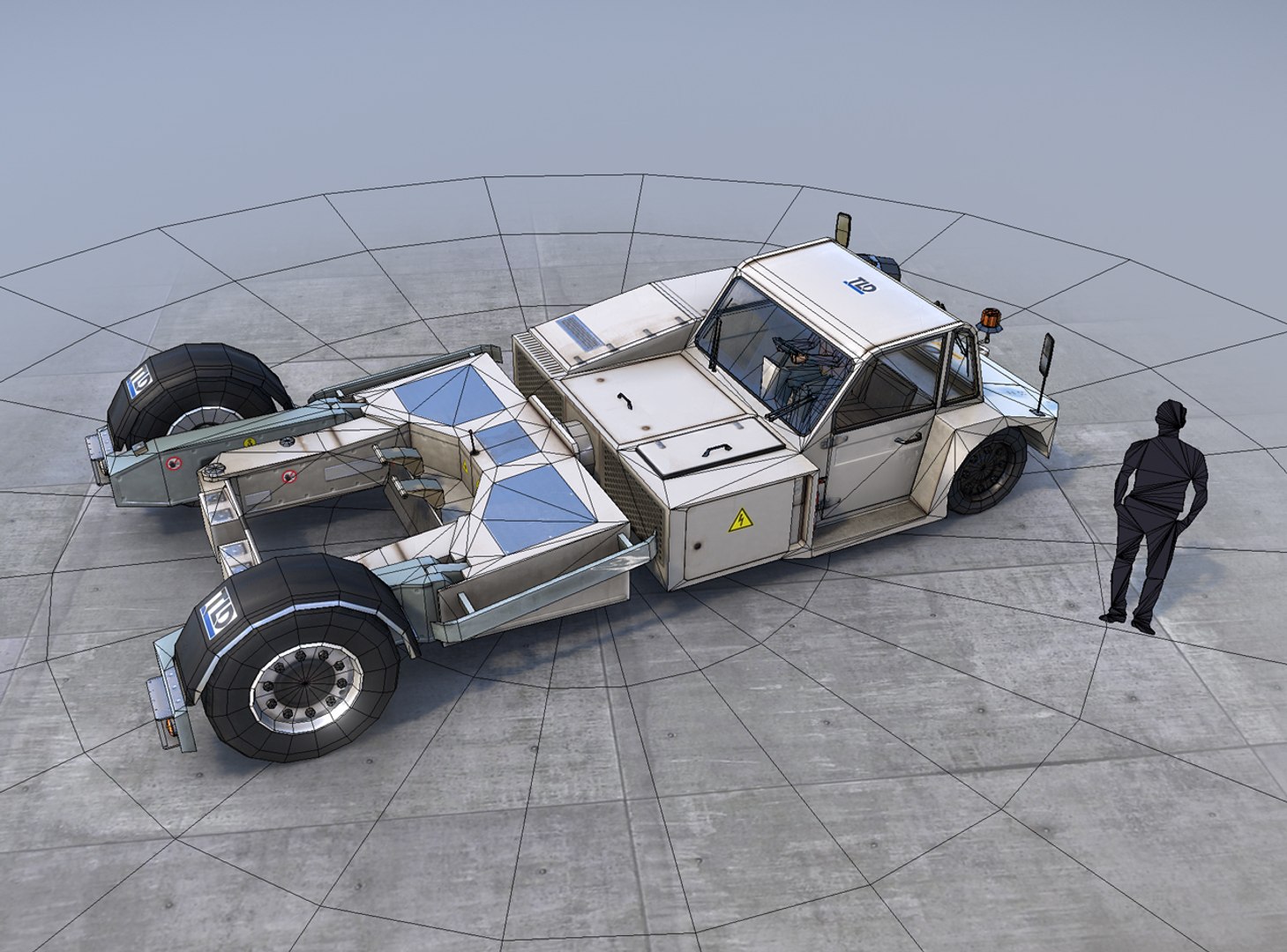 3D Model Towbarless Aircraft Tractors Tpx-200-s - TurboSquid 1513661