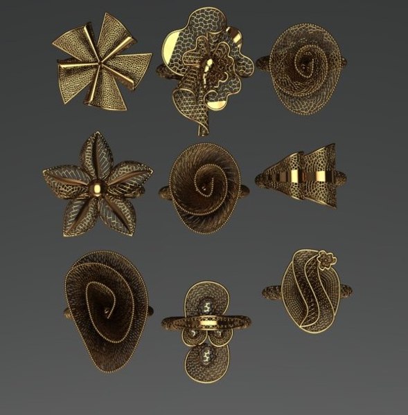 Fusion rings 3D model - TurboSquid 1338629