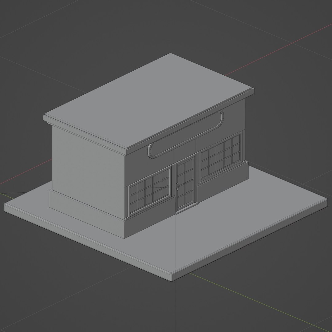 Cartoon Building 3D Model - TurboSquid 2425072