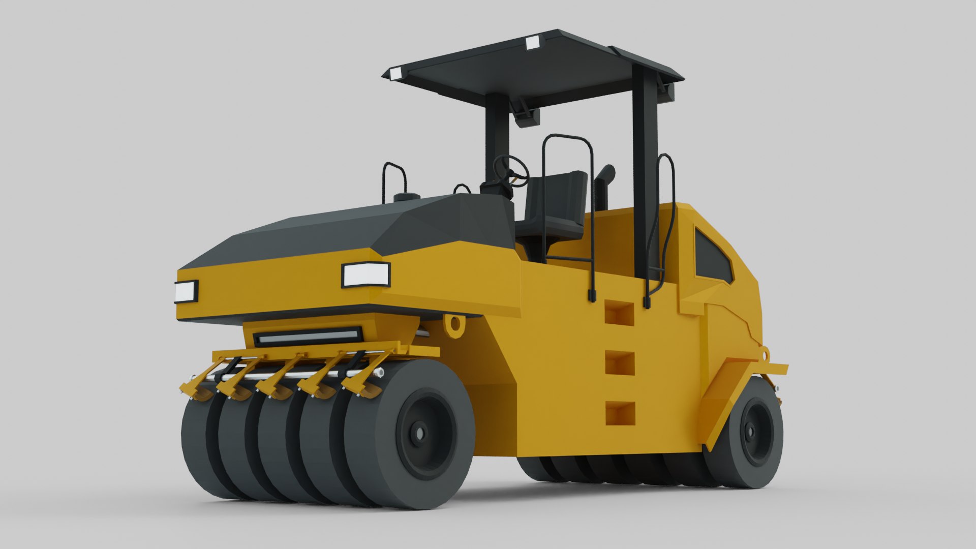 3D Pneumatic Roller - Heavy Vehicle - TurboSquid 2422283