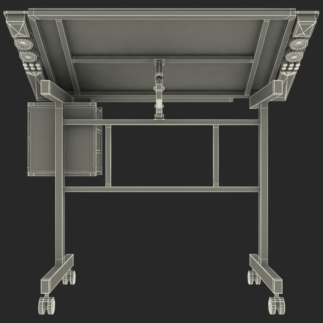 vision station glass drafting table 3ds