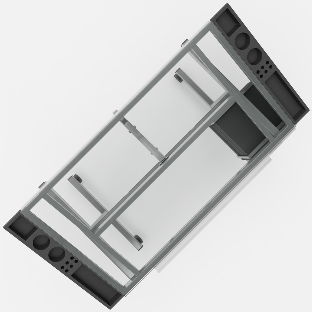 Vision Station Glass Drafting Table 3ds