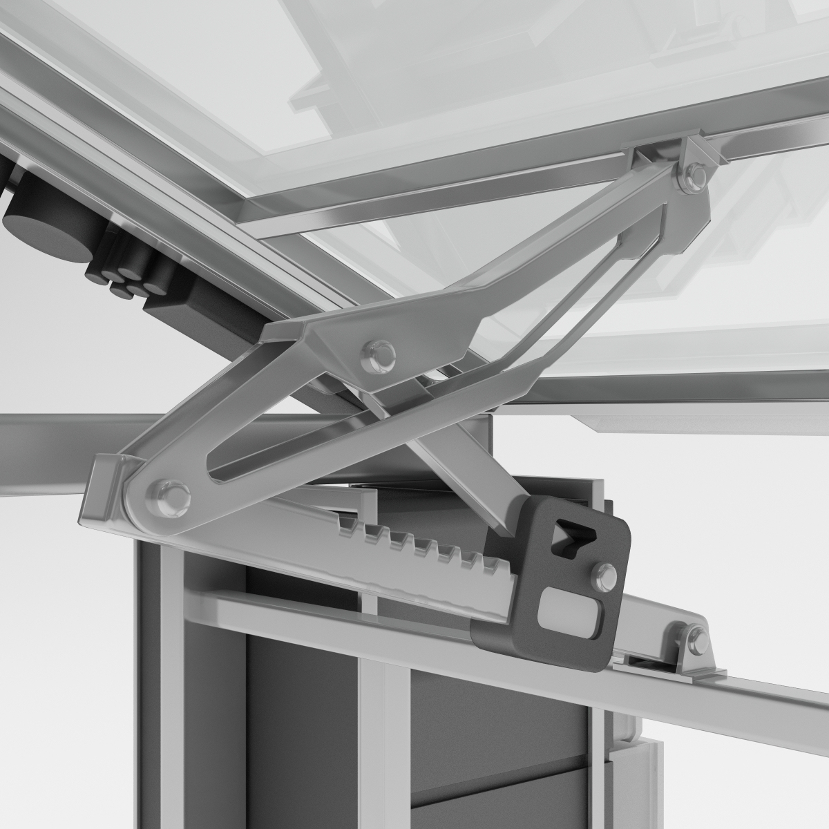 vision station glass drafting table 3ds