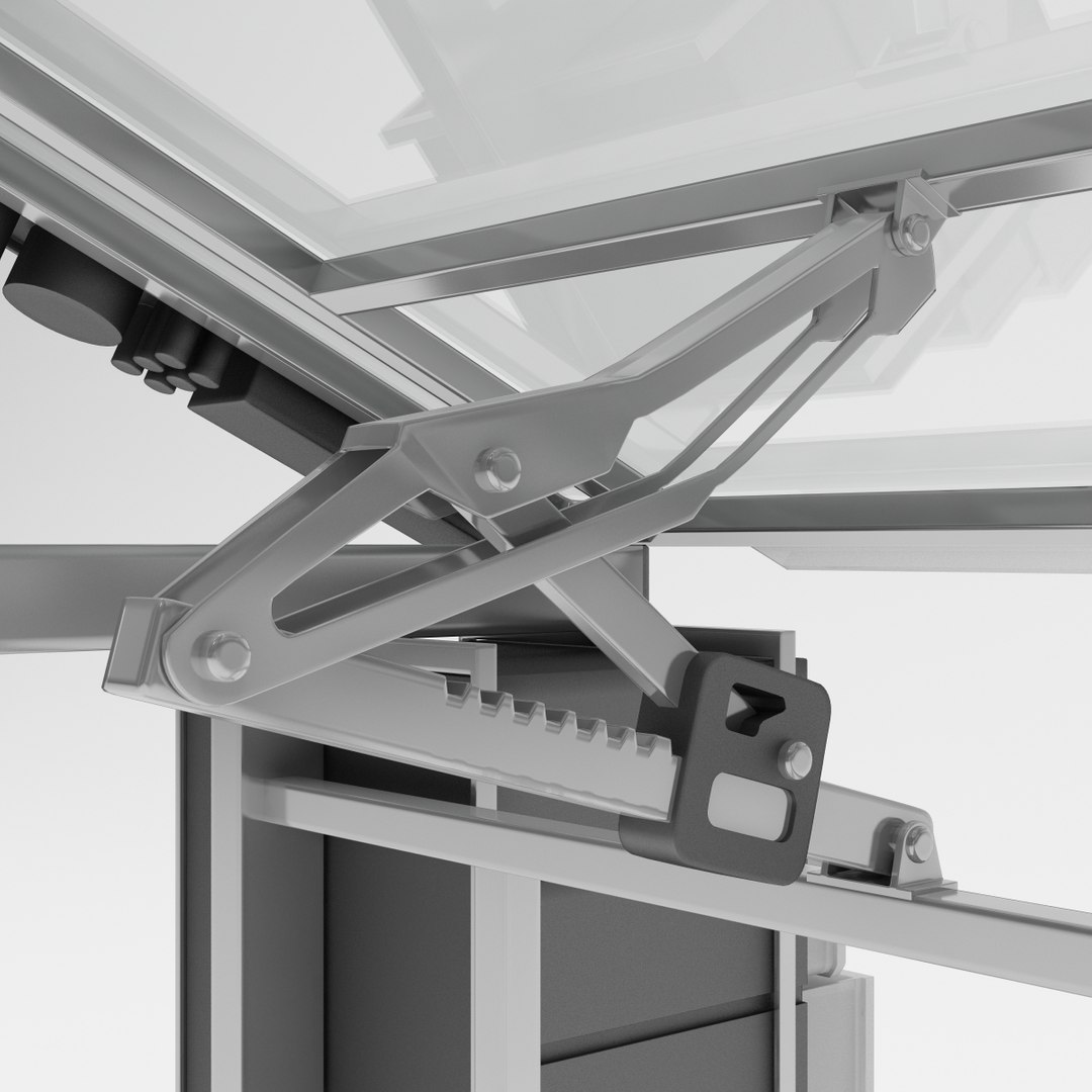 vision station glass drafting table 3ds