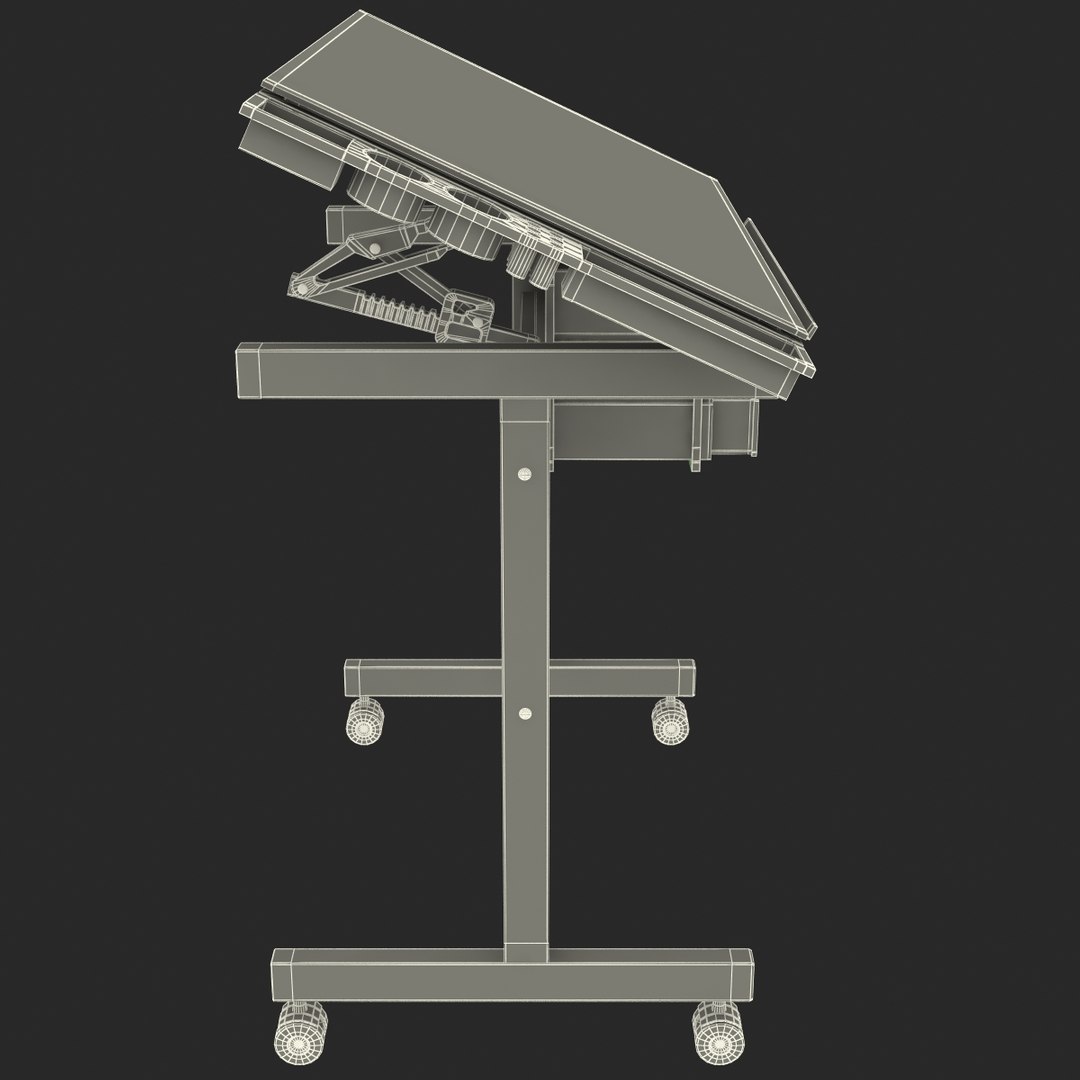 vision station glass drafting table 3ds