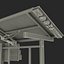 Vision Station Glass Drafting Table 3ds