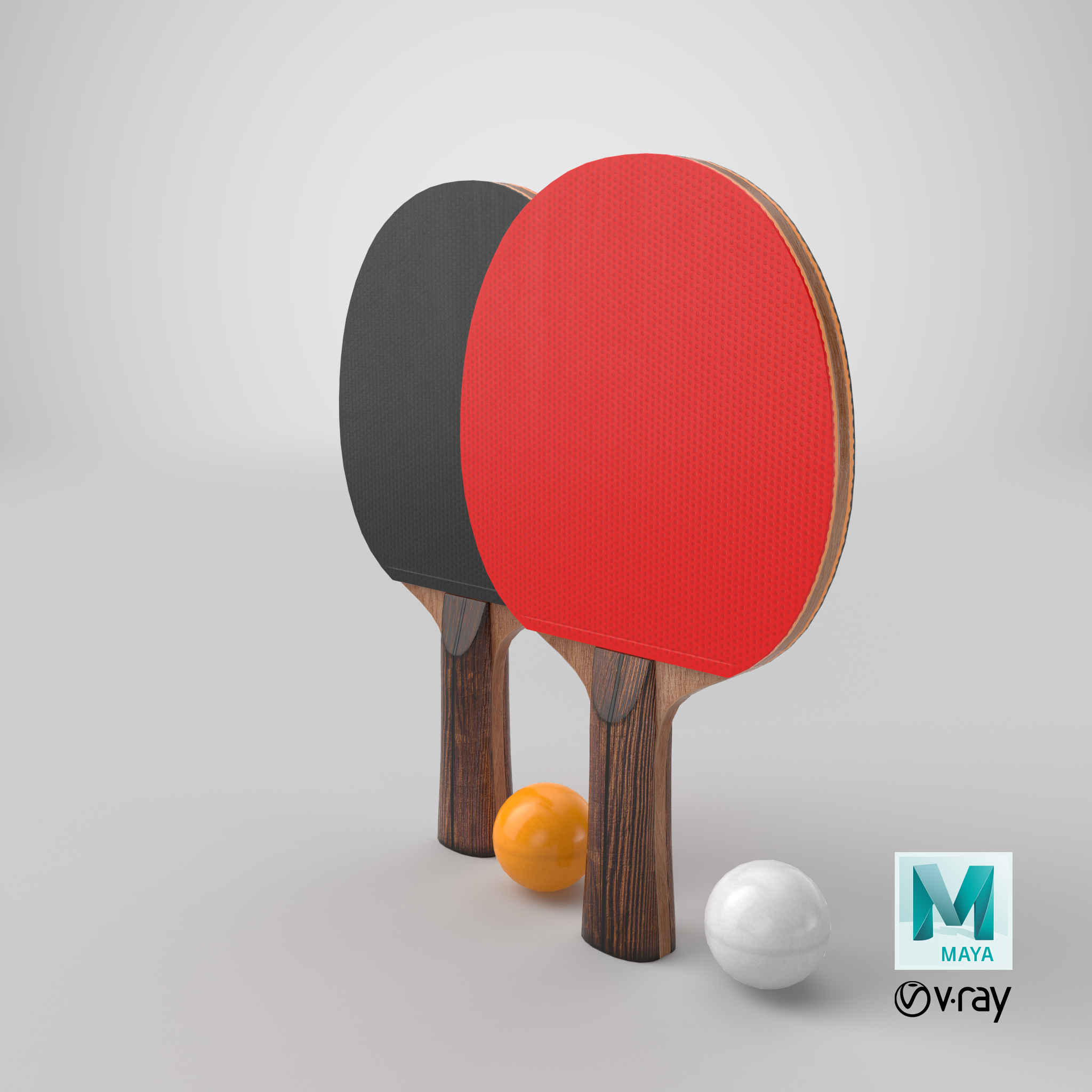 3D ping pong paddle model - TurboSquid 1378697