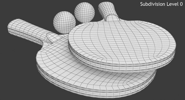 3D ping pong paddle model - TurboSquid 1378697