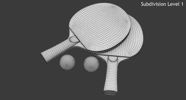 3D ping pong paddle model - TurboSquid 1378697