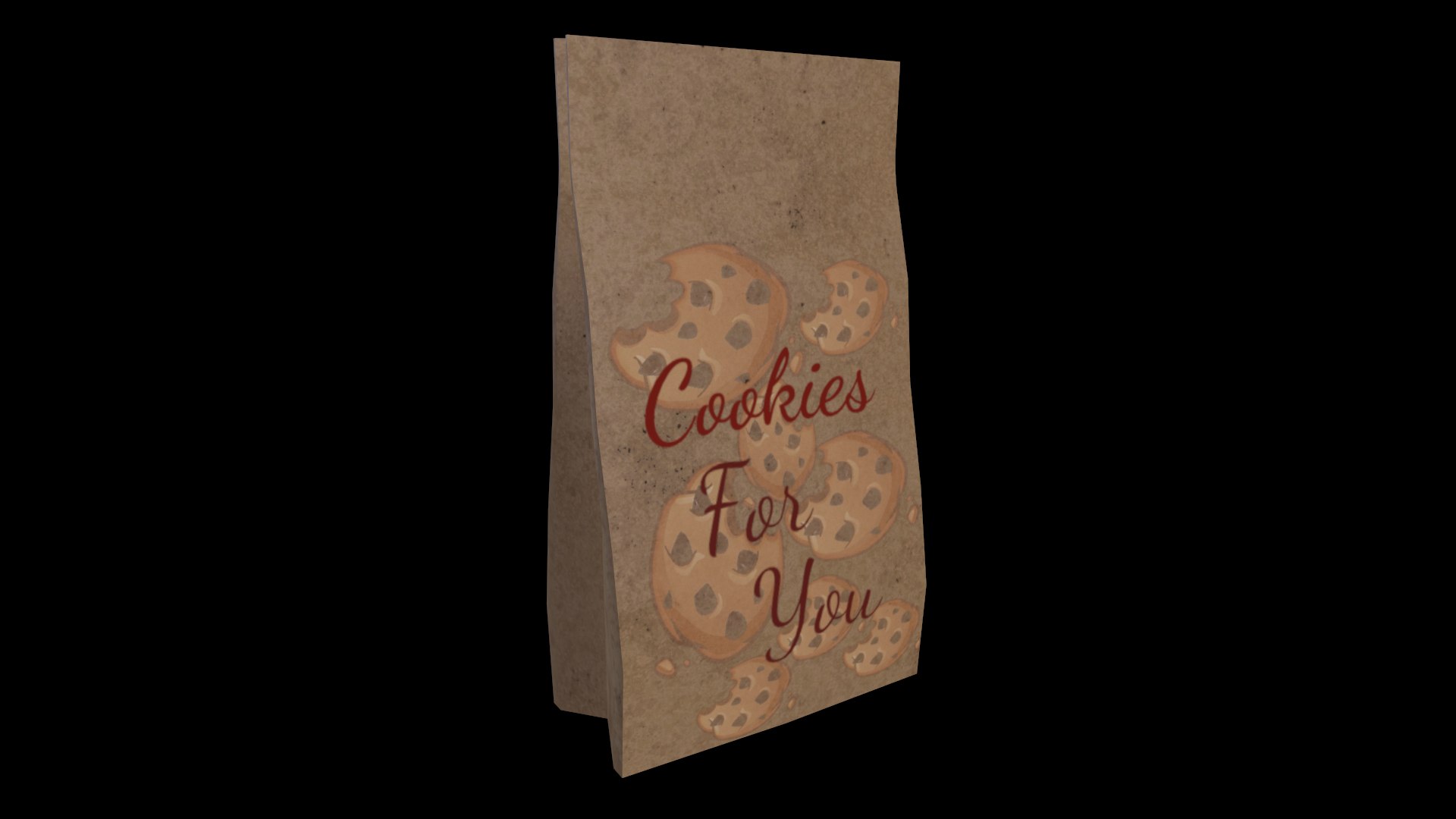 3D Cookie Package Game Ready Low Poly PBR 3D Model model - TurboSquid ...