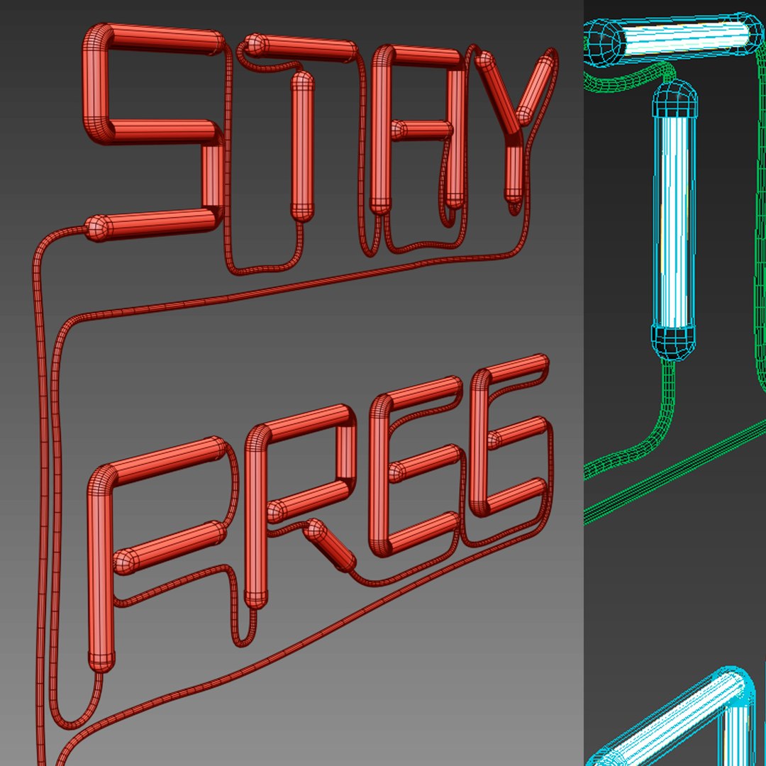 Light modules Set 091 Neon 3D model - TurboSquid 1805100